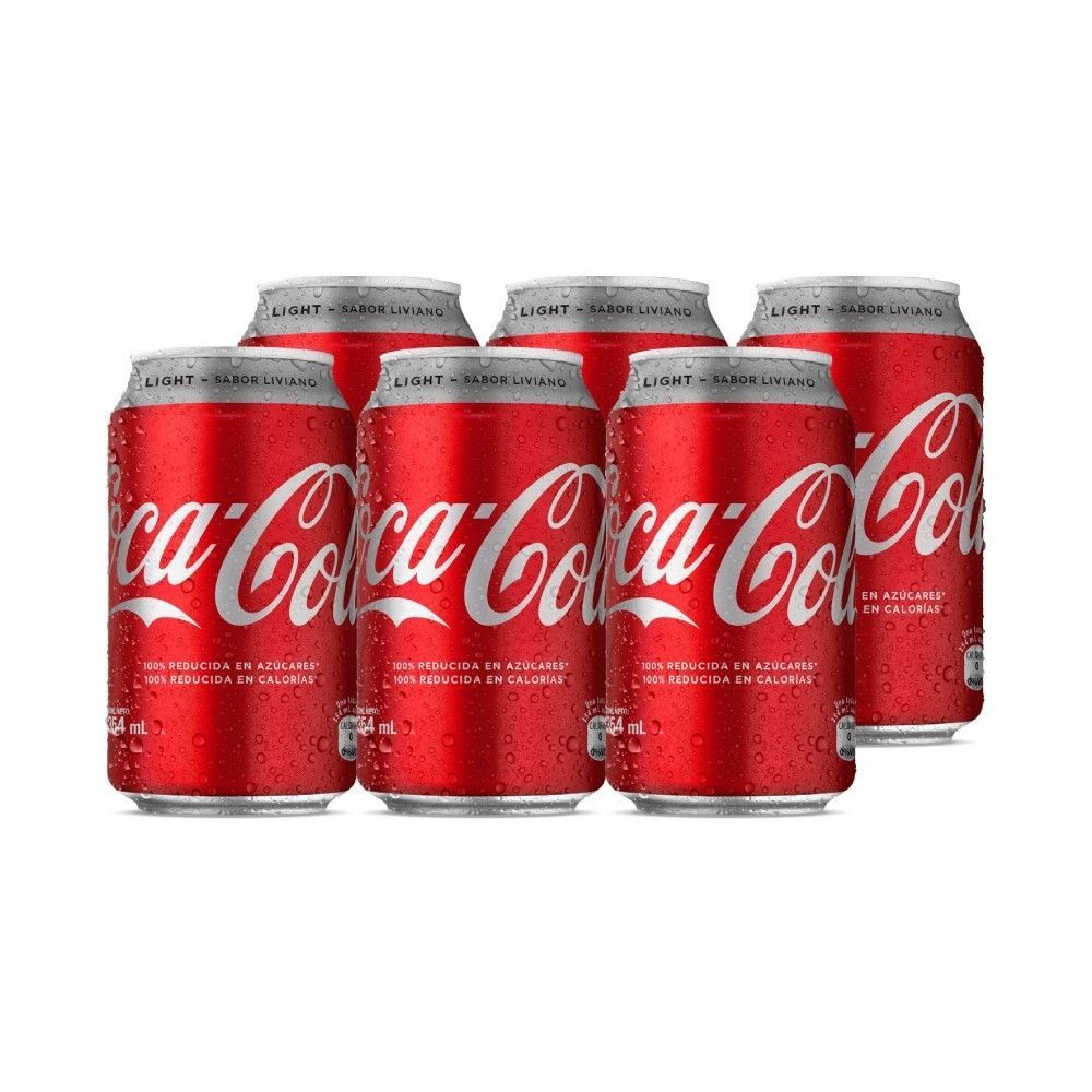 REFRESCO COCA COLA LIGTH 354ML X6 LATA - Districomp