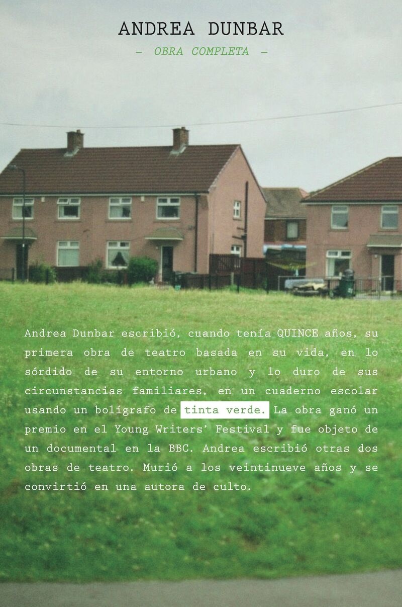 ANDREA DUNBAR OBRA COMPLETA - Escaramuza - Libros y café